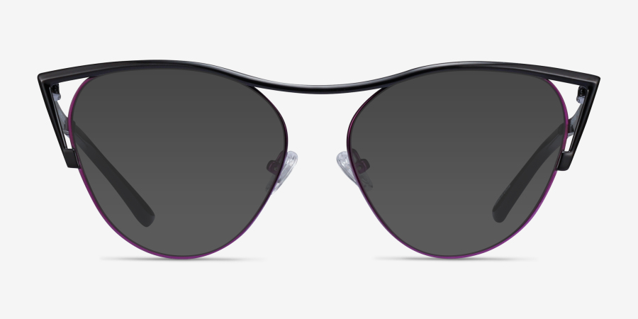 Mau Cat Eye Black Purple Glasses For Women Eyebuydirect Canada