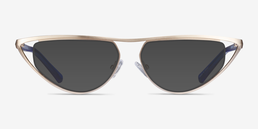 Loom Geometric Gold Glasses for Women | Eyebuydirect