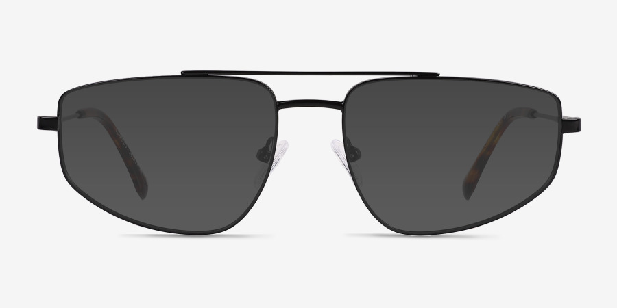 Cumulo Aviator Matt Black Full Rim Eyeglasses | Eyebuydirect