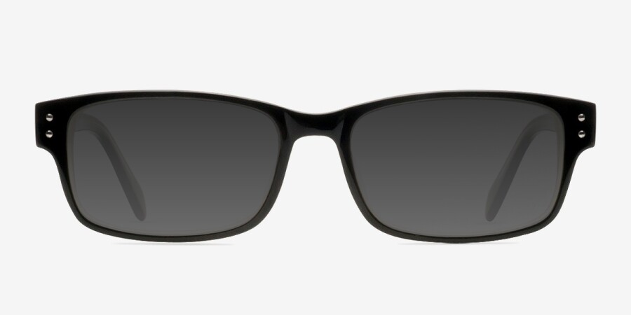 Focus Rectangle Black & Green Glasses for Women | Eyebuydirect Canada