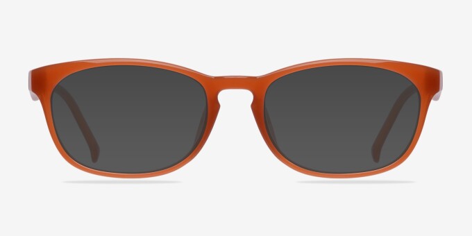 Drums Oval Orange Full Rim Eyeglasses | Eyebuydirect