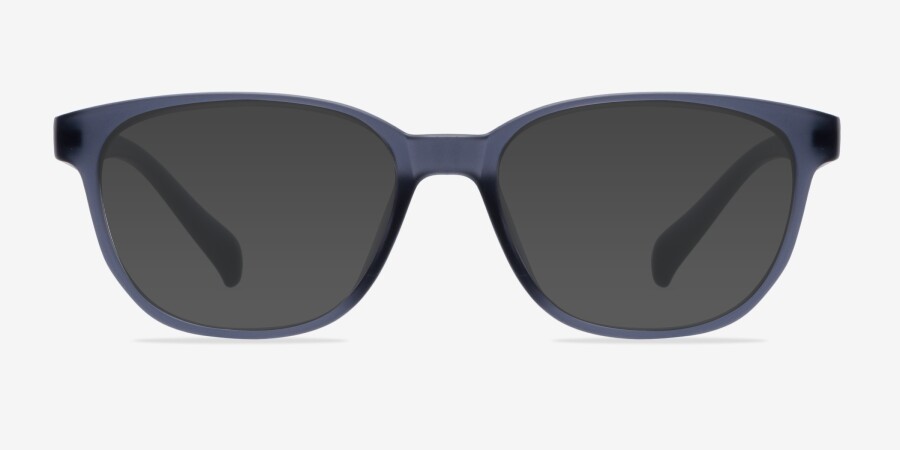Moody Rectangle Matte Gray Full Rim Eyeglasses | Eyebuydirect Canada