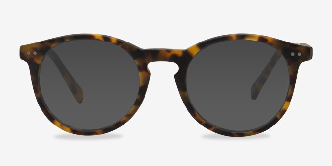 Neptune Round Matte Tortoise Full Rim Eyeglasses | Eyebuydirect