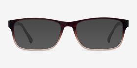 Firefly Rectangle Brown Full Rim Eyeglasses | Eyebuydirect