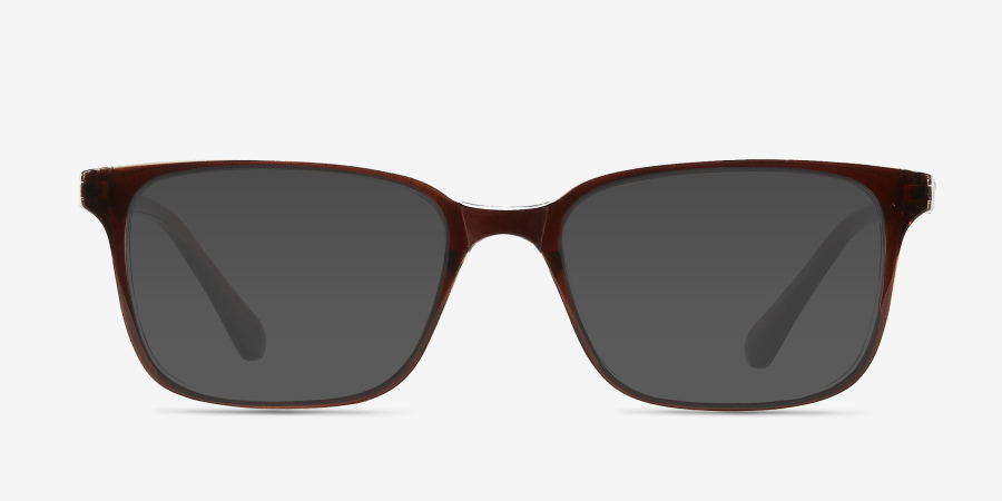 November Rectangle Brown Clear Full Rim Eyeglasses | Eyebuydirect