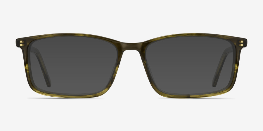 Crane Rectangle Green Full Rim Eyeglasses | Eyebuydirect Canada