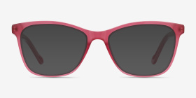 Cannes Cat Eye Clear Raspberry Glasses for Women | Eyebuydirect