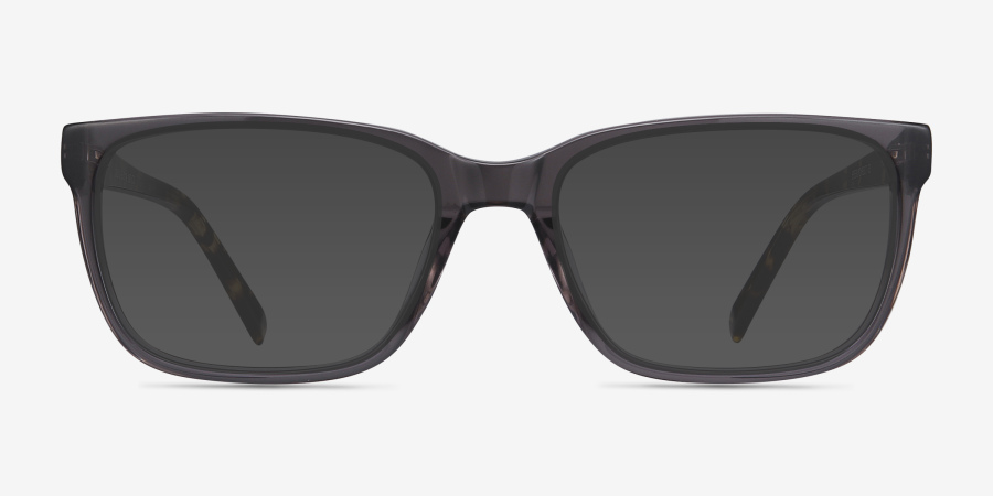 Demo Rectangle Gray Glasses for Men | Eyebuydirect