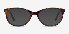 Depth Cat Eye Brown Floral Glasses for Women | Eyebuydirect