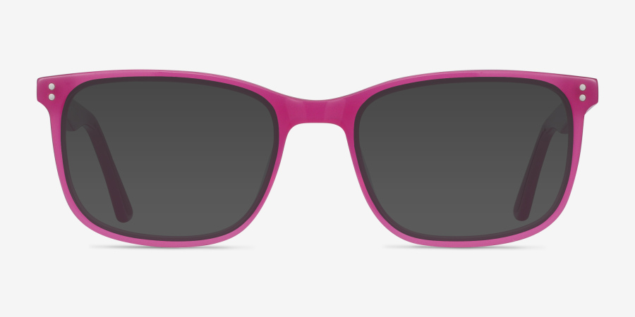 Lugano Rectangle Fuchsia Pink Glasses for Women | Eyebuydirect