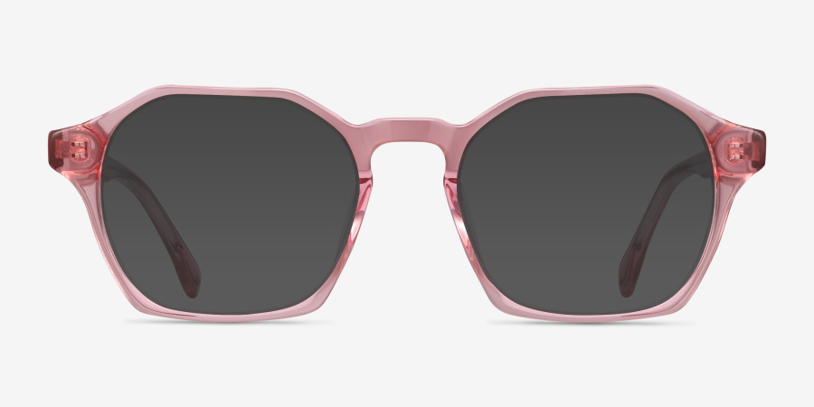 Orchid Geometric Clear Pink Glasses for Women | Eyebuydirect