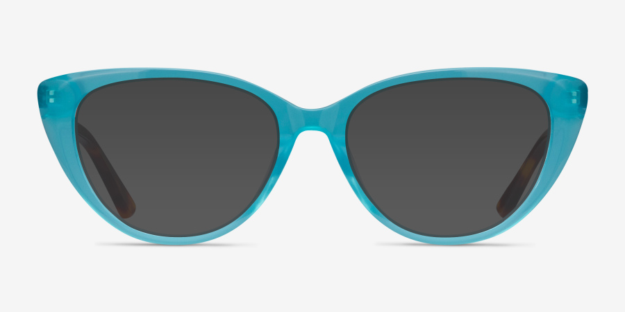 Anastasia Cat Eye Turquoise & Tortoise Glasses for Women | Eyebuydirect