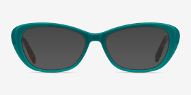 Selina Cat Eye Teal & Tortoise Glasses for Women | Eyebuydirect