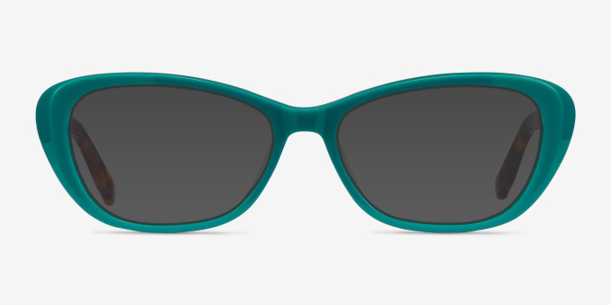 Selina Cat Eye Teal & Tortoise Glasses for Women | Eyebuydirect