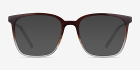 House Square Gradient Brown Full Rim Eyeglasses | Eyebuydirect