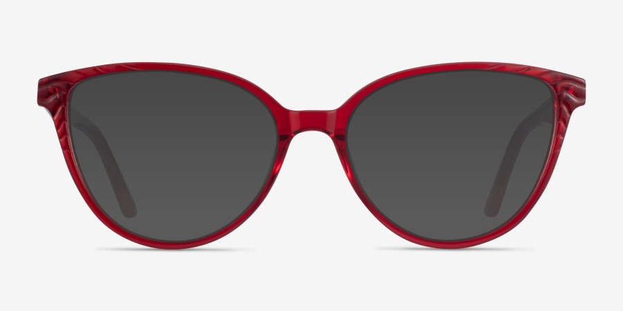 Wonder Cat Eye Clear Red Pink Glasses for Women | Eyebuydirect