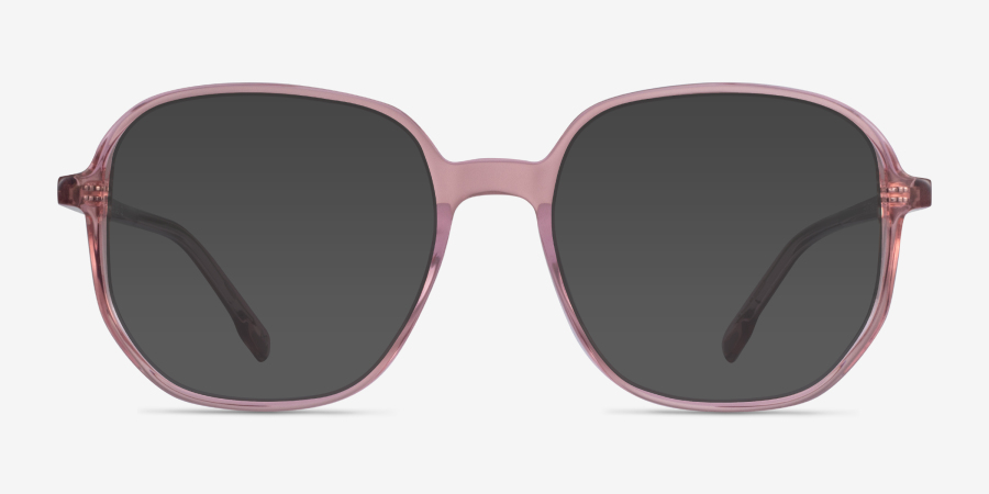 Natural Square Clear Pink Glasses For Women Eyebuydirect