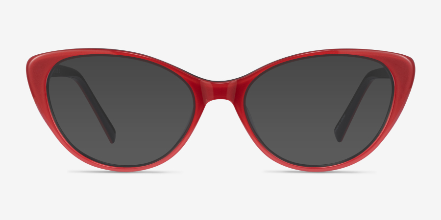 Twinkle Cat Eye Red Glasses for Women | Eyebuydirect