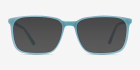 Tony Rectangle Blue Glasses for Men | Eyebuydirect
