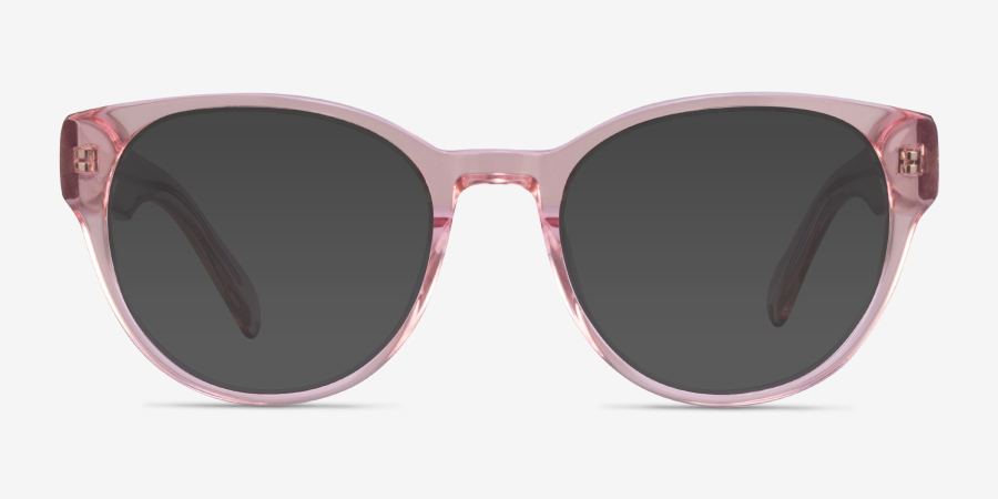 Sarah Round Clear Pink Glasses For Women Eyebuydirect Canada