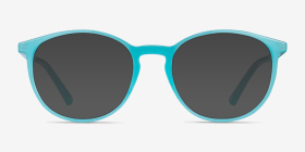 Crescent Oval Blue Full Rim Eyeglasses | Eyebuydirect