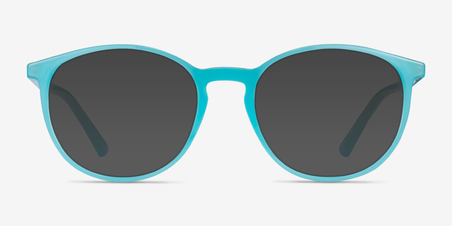 Crescent Oval Blue Full Rim Eyeglasses | Eyebuydirect