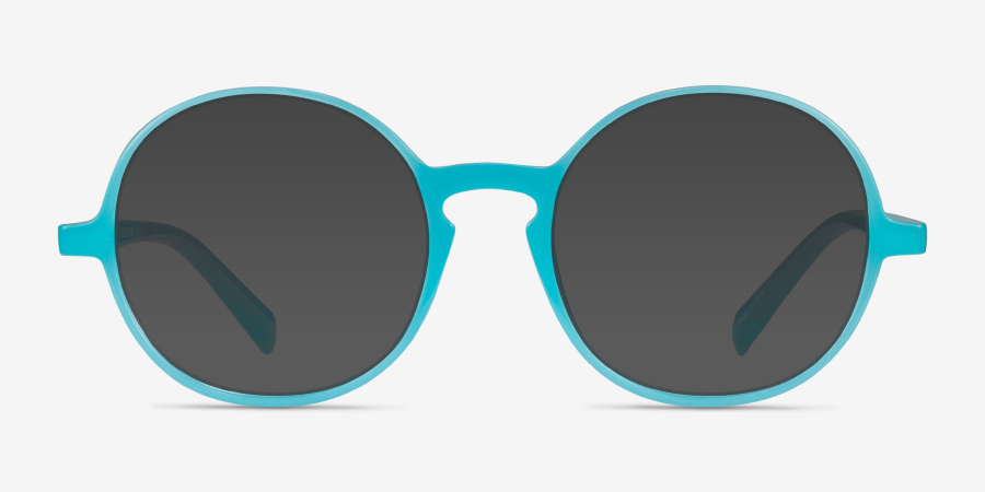 Nocturnal Round Blue Full Rim Eyeglasses | Eyebuydirect