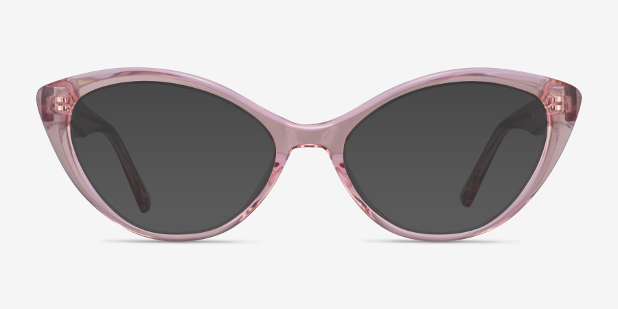 Melanie Cat Eye Crystal Pink Glasses For Women Eyebuydirect Canada
