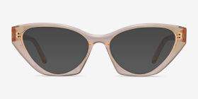 Angelina Cat Eye Crystal Melon Glasses for Women | Eyebuydirect