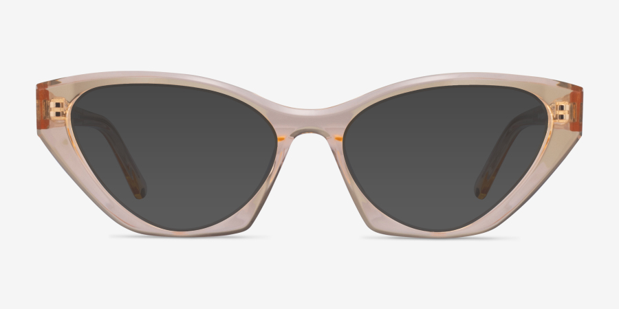 Angelina Cat Eye Crystal Melon Glasses for Women | Eyebuydirect Canada