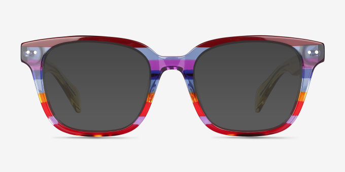 Spotlight Square Red Blue Rainbow Full Rim Eyeglasses | Eyebuydirect