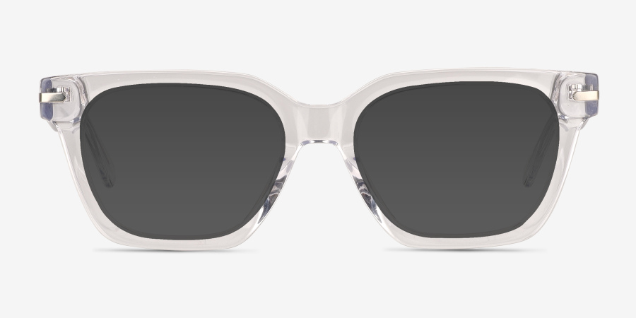 Visor Square Crystal Clear Full Rim Eyeglasses | Eyebuydirect Canada