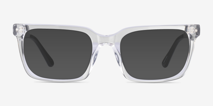 Digi Rectangle Clear Black Full Rim Eyeglasses | Eyebuydirect Canada