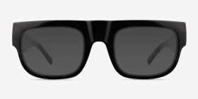 Balsam Square Shiny Black Glasses for Men | Eyebuydirect