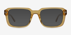 Wilder Square Crystal Light Brown Glasses for Men | Eyebuydirect