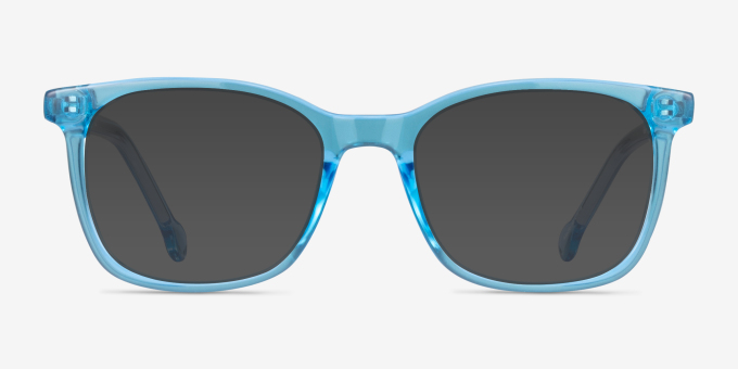 Jubilee Square Clear Blue Glasses | Eyebuydirect