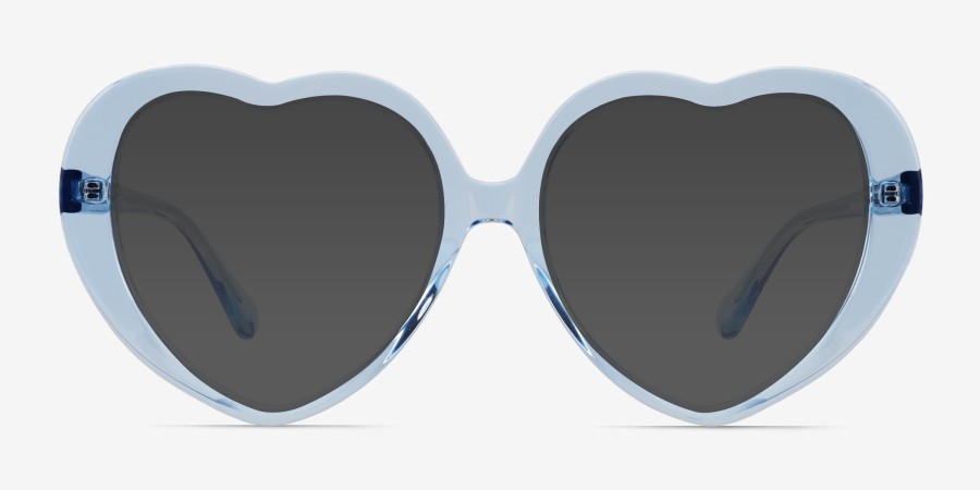 Suki Heart Crystal Blue Glasses for Women | Eyebuydirect Canada