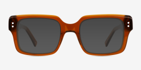Mason Square Crystal Brown Glasses for Men | Eyebuydirect