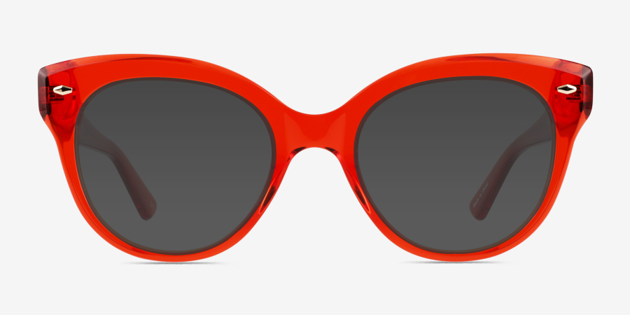 Briar Cat Eye Crystal Red Glasses for Women | Eyebuydirect