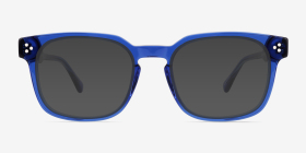 Dreams Square Crystal Blue Full Rim Eyeglasses | Eyebuydirect