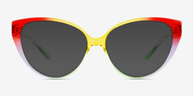 Pride On Cat Eye Multicolor Full Rim Eyeglasses | Eyebuydirect