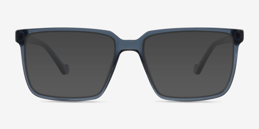 Seraph Square Clear Blue Glasses for Men | Eyebuydirect Canada