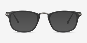 Catcher Rectangle Black Full Rim Eyeglasses | Eyebuydirect