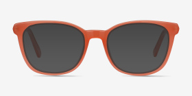 Kat Square Orange Glasses for Women | Eyebuydirect