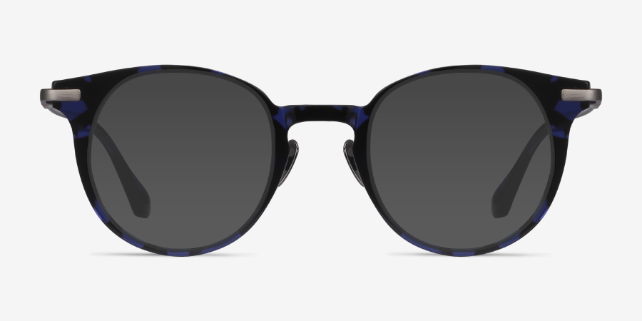 Lazzi Round Blue Tortoise Full Rim Eyeglasses | Eyebuydirect Canada