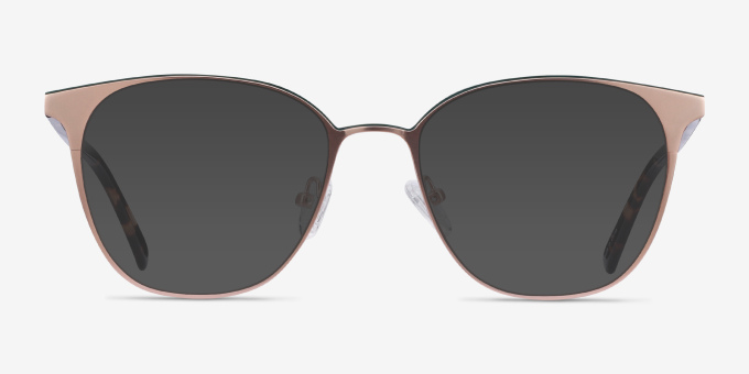 Azimut Square Rose Gold Full Rim Eyeglasses | Eyebuydirect Canada