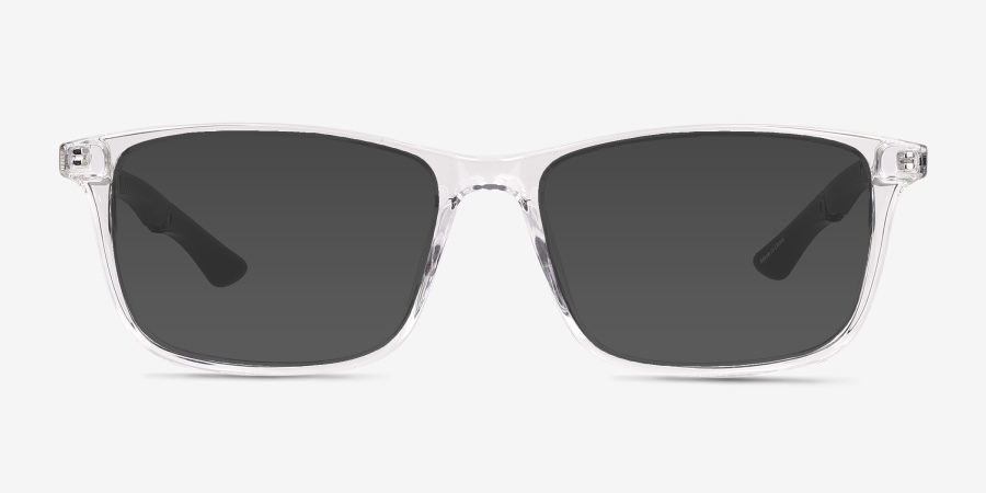 Agility Rectangle Clear Crystal Full Rim Eyeglasses | Eyebuydirect Canada