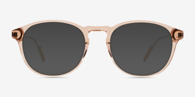 Rise Round Crystal Light Brown Full Rim Eyeglasses | Eyebuydirect Canada