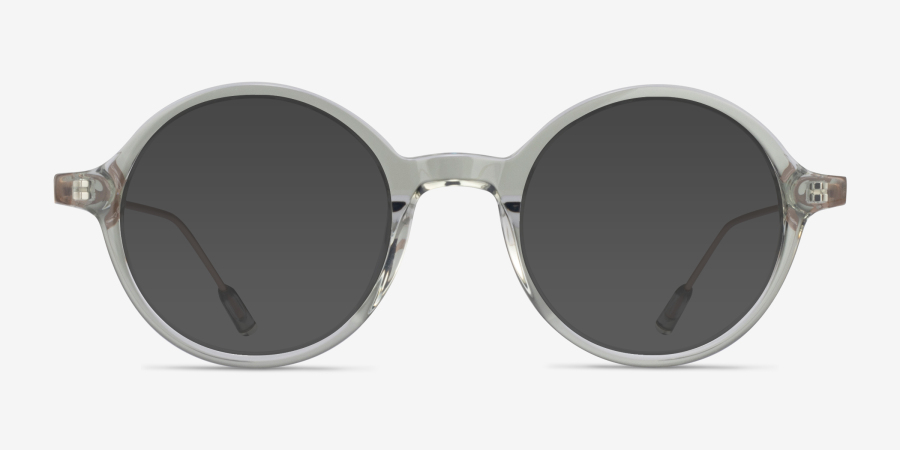 Gregory Round Clear Green Glasses for Men | Eyebuydirect Canada