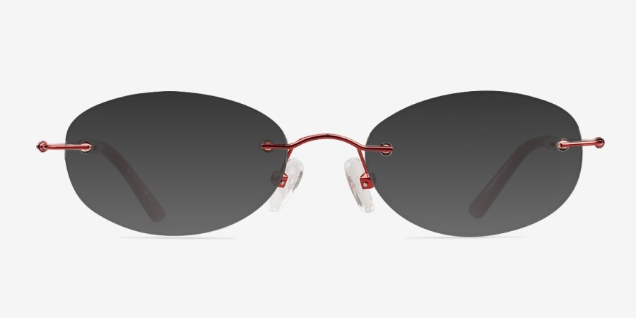 Ali Oval Red Glasses for Women | Eyebuydirect